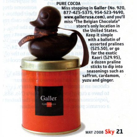 Phantom chocolate duck in flight magazine - limeduck solutions